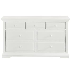 evolur parker double dresser, winter white, 54x20.3x32 inch (pack of 1)