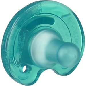 Philips Notched Newborn NICU Soothie Pacifier, Green, 0-3 Months, Hospital Binky - Natural Scent