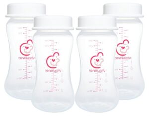 nenesupply 9oz wide neck breast pump bottles use as bottles for pumping with spectra s1 spectra s2 9 plus breast pumps. pump bottles for spectra pump. breastmilk storage and collection bottles