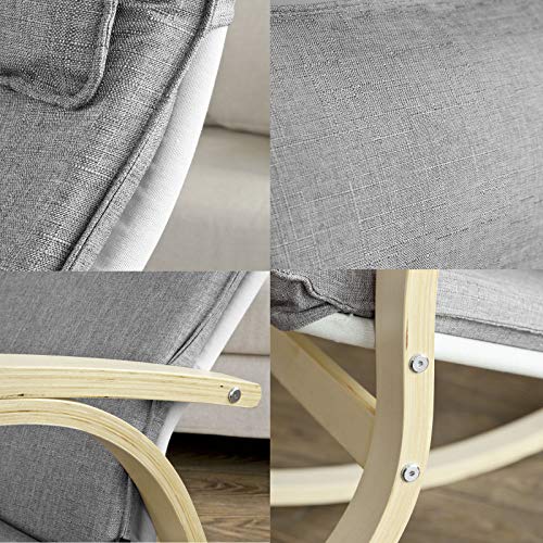 Haotian FST15-DG, Comfortable Relax Rocking Chair, Lounge Chair Relax Chair Cushion