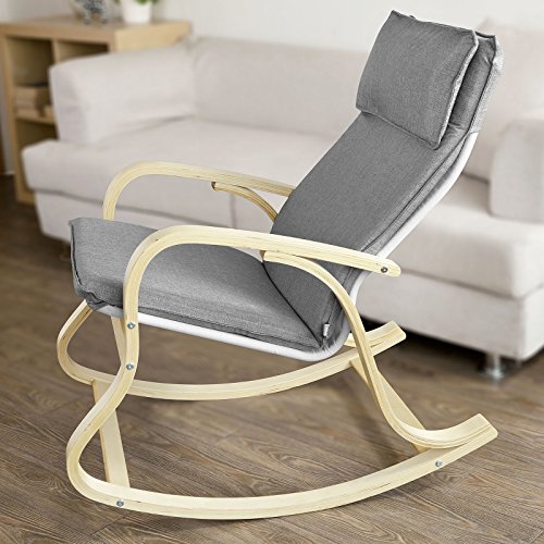 Haotian FST15-DG, Comfortable Relax Rocking Chair, Lounge Chair Relax Chair Cushion