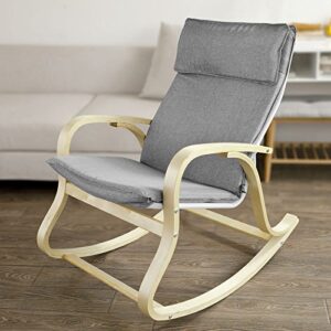 Haotian FST15-DG, Comfortable Relax Rocking Chair, Lounge Chair Relax Chair Cushion