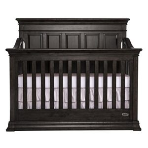 evolur napoli 5 in 1 convertible crib, cafe noir