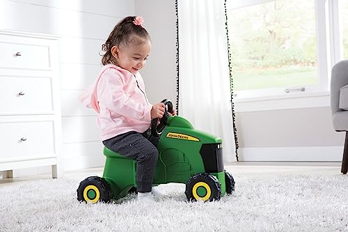 John Deere Sit 'N Scoot Activity Tractor Toy - John Deere Tractor - Ride On Toys - 20 x 9.8 x 16.15 inches - Toddler Toys Ages 2 Years and Up Green