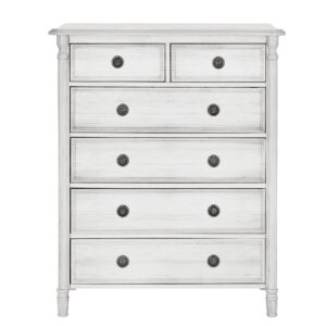 evolur julienne 6 dressers chest, antique grey mist , 20x40x49 inch (pack of 1)