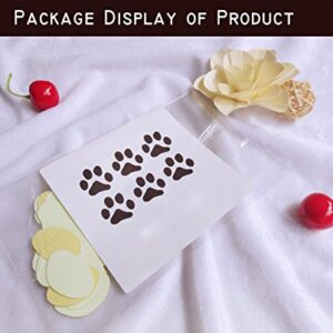 Marsway Cute Paw Print Night Luminous Removable Kids Room Wall Decal Glow in The Dark Decorative Sticker