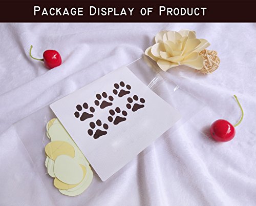 Marsway Cute Paw Print Night Luminous Removable Kids Room Wall Decal Glow in The Dark Decorative Sticker