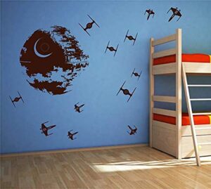 star wars space ships wall decal sticker death star nursery teenager ik2726