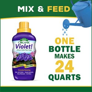 Espoma Organic Violet! 8-Ounce Concentrated Plant Food – Plant Fertilizer and Bloom Booster for All Violets and Indoor Flowering Plants. Promotes Vigorous Growth and Blooming.