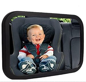 shynerk baby car mirror, rear facing car seat mirror safety for infant newborn, baby mirror with wide rearview, shatterproof & easy assembled crash tested