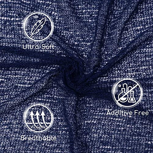 Sunmig Newborn Baby Stretch Wrap Photo Props Wrap-Baby Photography Props (Navy)