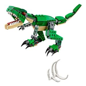 LEGO Creator Mighty Dinosaur Toy 31058, 3 in 1 Model, T. rex, Triceratops and Pterodactyl Dinosaur Figures, Gifts for 7-12 Year Old Boys & Girls