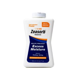 Zeasorb Prevention Super Absorbent Powder 2.5oz (Pack of 2)