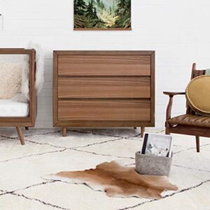 Ubabub Nifty 3-Drawer Assembled Dresser in Walnut