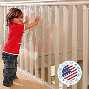 kidkusion clear view outdoor railguard, 15 feet long