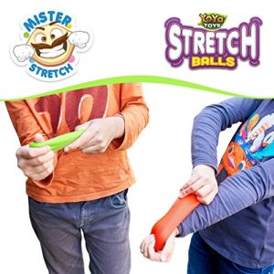 YoYa Toys Pull, Stretch and Squeeze Stress Balls - 3 Balls, Elastic Sensory Balls for Stress and Anxiety Relief, Autism and Special Needs Toys, Calming Fidgets for Kids and Adults, Ideal for Classroom