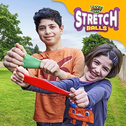 YoYa Toys Pull, Stretch and Squeeze Stress Balls - 3 Balls, Elastic Sensory Balls for Stress and Anxiety Relief, Autism and Special Needs Toys, Calming Fidgets for Kids and Adults, Ideal for Classroom