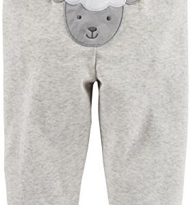 Simple Joys by Carter's Unisex Babies' 6-Piece Bodysuits (Short and Long Sleeve) and Pants Set, Grey/Mint Green/Elephant/Lamb, 0-3 Months