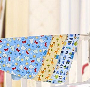 Monvecle 4pcs Pack Baby Infant Waterproof Cotton Changing Pads Washable Resuable Diapers Liners Mats (4pcs Pack-18"x12")