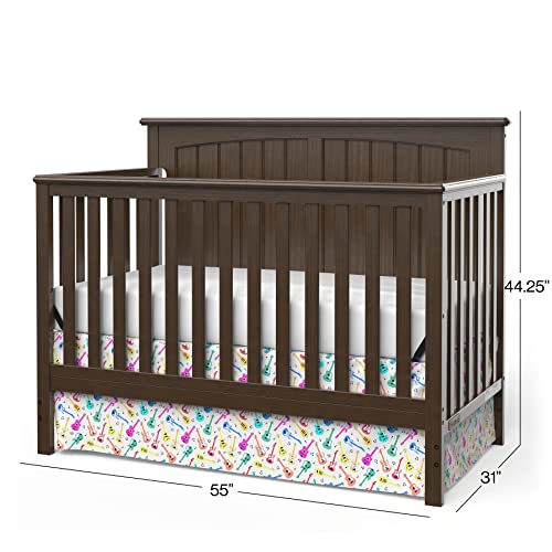 Child Craft Sheldon 4-in-1 Convertible Crib, Slate