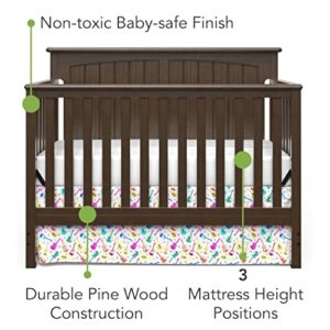 Child Craft Sheldon 4-in-1 Convertible Crib, Slate