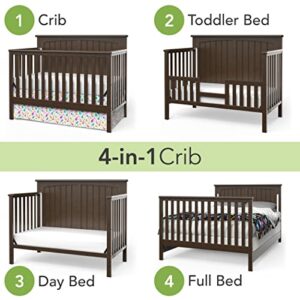 Child Craft Sheldon 4-in-1 Convertible Crib, Slate