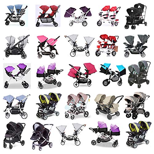 Aligle Weather Shield Double Popular for Swivel Wheel Stroller Universal Size Baby Rain Cover/Wind Shield Deal (Black)