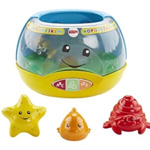 Fisher-Price Laugh & Learn Baby & Toddler Toy Magical Lights Fishbowl With Smart Stages Learning Content For Ages 6+ Months