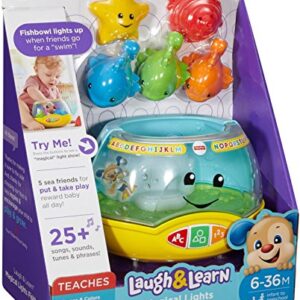 Fisher-Price Laugh & Learn Baby & Toddler Toy Magical Lights Fishbowl With Smart Stages Learning Content For Ages 6+ Months