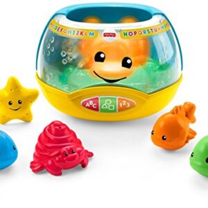 Fisher-Price Laugh & Learn Baby & Toddler Toy Magical Lights Fishbowl With Smart Stages Learning Content For Ages 6+ Months