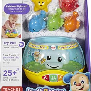 Fisher-Price Laugh & Learn Baby & Toddler Toy Magical Lights Fishbowl With Smart Stages Learning Content For Ages 6+ Months