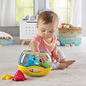 Fisher-Price Laugh & Learn Baby & Toddler Toy Magical Lights Fishbowl With Smart Stages Learning Content For Ages 6+ Months