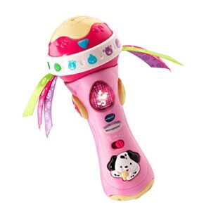 vtech baby babble and rattle microphone amazon exclusive, pink