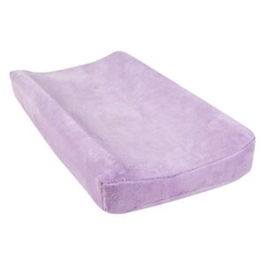 trend lab lavendula plush changing pad cover, purple