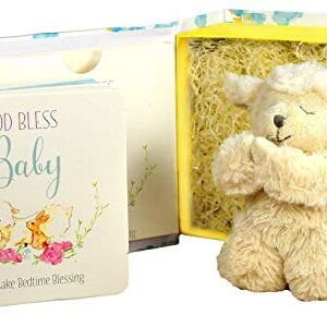 Tickle & Main Baby Praying Musical Lamb and Prayer Book Gift Set in Keepsake Box, Baptism Gifts for Girls & Boys