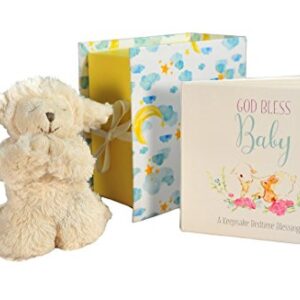 Tickle & Main Baby Praying Musical Lamb and Prayer Book Gift Set in Keepsake Box, Baptism Gifts for Girls & Boys