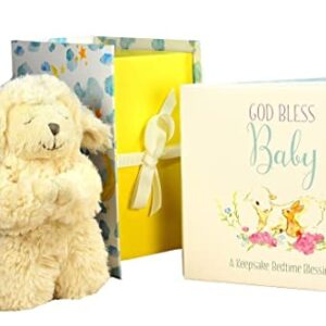 Tickle & Main Baby Praying Musical Lamb and Prayer Book Gift Set in Keepsake Box, Baptism Gifts for Girls & Boys