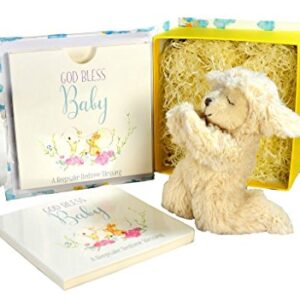 Tickle & Main Baby Praying Musical Lamb and Prayer Book Gift Set in Keepsake Box, Baptism Gifts for Girls & Boys