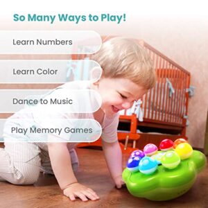 BEST LEARNING Mushroom Garden - Interactive Educational Light-Up Toddler Toys for 1 to 3 Years Old Infants & Toddlers - Colors, Numbers, Games & Music for Kids - Ideal Baby Toddler Toy Gifts