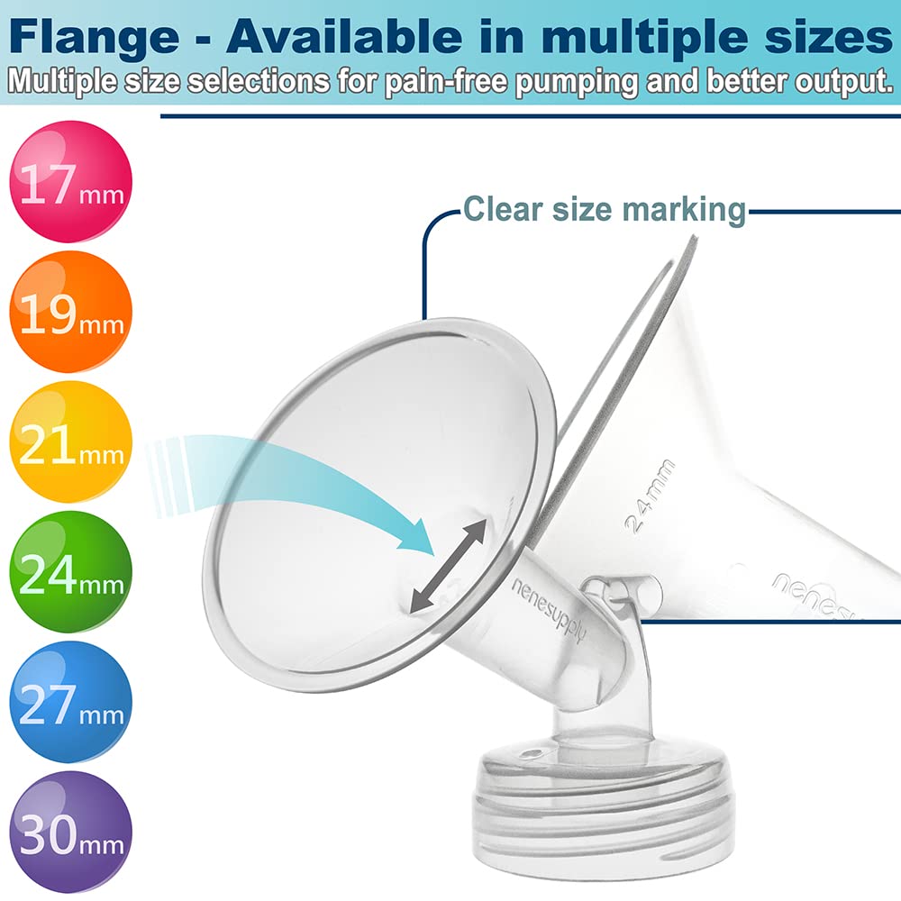 Nenesupply 21mm 2 pc Flanges Compatible with Spectra S2 Spectra S1 9 Plus Breastpumps Replacement to Spectra Pump Parts and Spectra Flange. Compatible with Spectra S2 Parts and Spectra 21mm