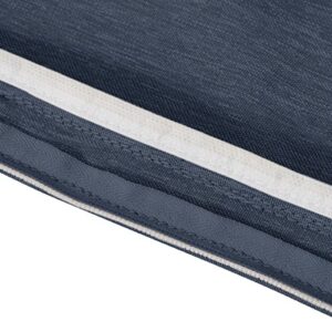 Classic Accessories Montlake FadeSafe Water-Resistant 48 x 18 x 3 Inch Outdoor Bench/Settee Cushion Slip Cover, Patio Furniture Swing Cushion Cover, Heather Indigo Blue, Patio Furniture Cushion Covers