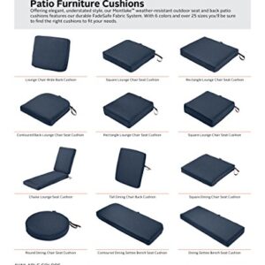 Classic Accessories Montlake FadeSafe Water-Resistant 48 x 18 x 3 Inch Outdoor Bench/Settee Cushion Slip Cover, Patio Furniture Swing Cushion Cover, Heather Indigo Blue, Patio Furniture Cushion Covers