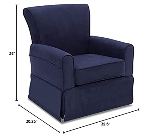 Delta Children Benbridge Glider Swivel Rocker Chair, Navy