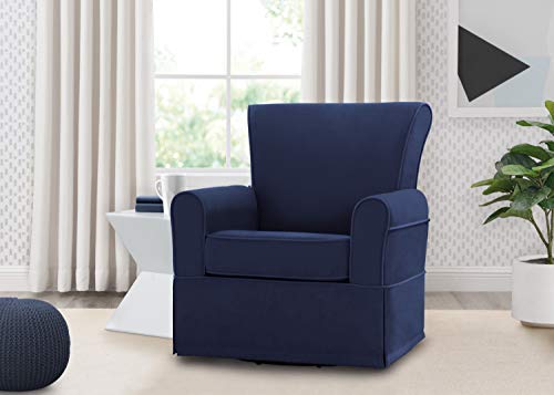 Delta Children Benbridge Glider Swivel Rocker Chair, Navy