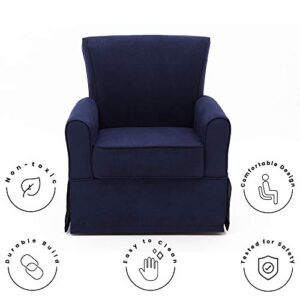 Delta Children Benbridge Glider Swivel Rocker Chair, Navy