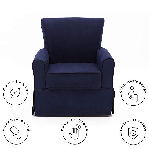 Delta Children Benbridge Glider Swivel Rocker Chair, Navy