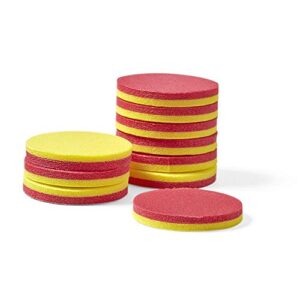 hand2mind Foam Two-Color Counters, Red and Yellow Counters, Counting Manipulatvies, Math Counters for Kids, Counting Chips, Math Manipulatives, Math Bingo Chips, Counters for Kids Math (Pack of 200)