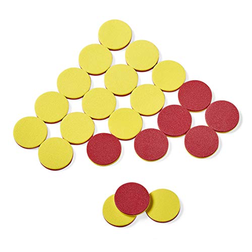 hand2mind Foam Two-Color Counters, Red and Yellow Counters, Counting Manipulatvies, Math Counters for Kids, Counting Chips, Math Manipulatives, Math Bingo Chips, Counters for Kids Math (Pack of 200)