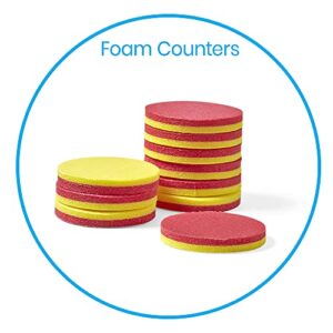 hand2mind Foam Two-Color Counters, Red and Yellow Counters, Counting Manipulatvies, Math Counters for Kids, Counting Chips, Math Manipulatives, Math Bingo Chips, Counters for Kids Math (Pack of 200)