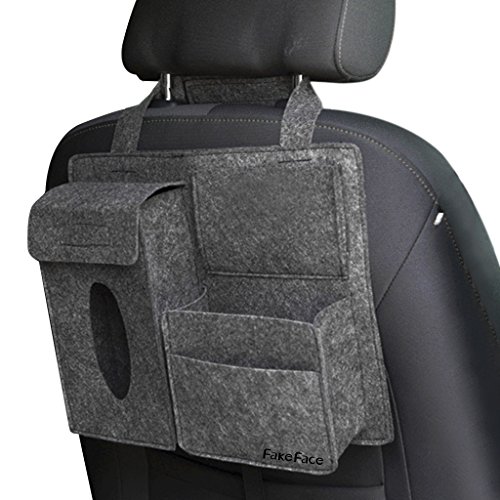 Car Organizer Car Storage Pockets Van Tidy Car Seat Back Organizer Hanging Bag Felt Storage Pocket Pouch Bin Stroller Bag Home Dorm Bedside Caddy Tissue Box Case Car Tidy Holder Multi-Pocket